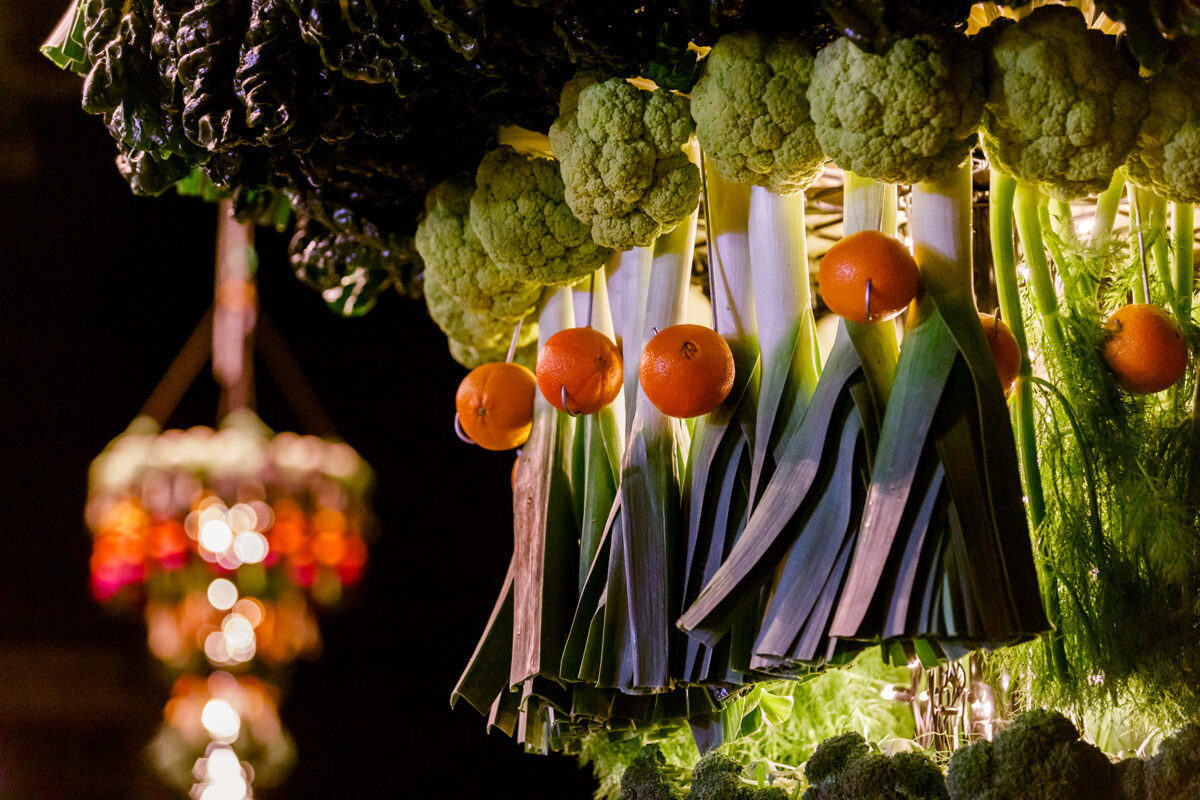 Giant Vegetable Chandeliers 2019