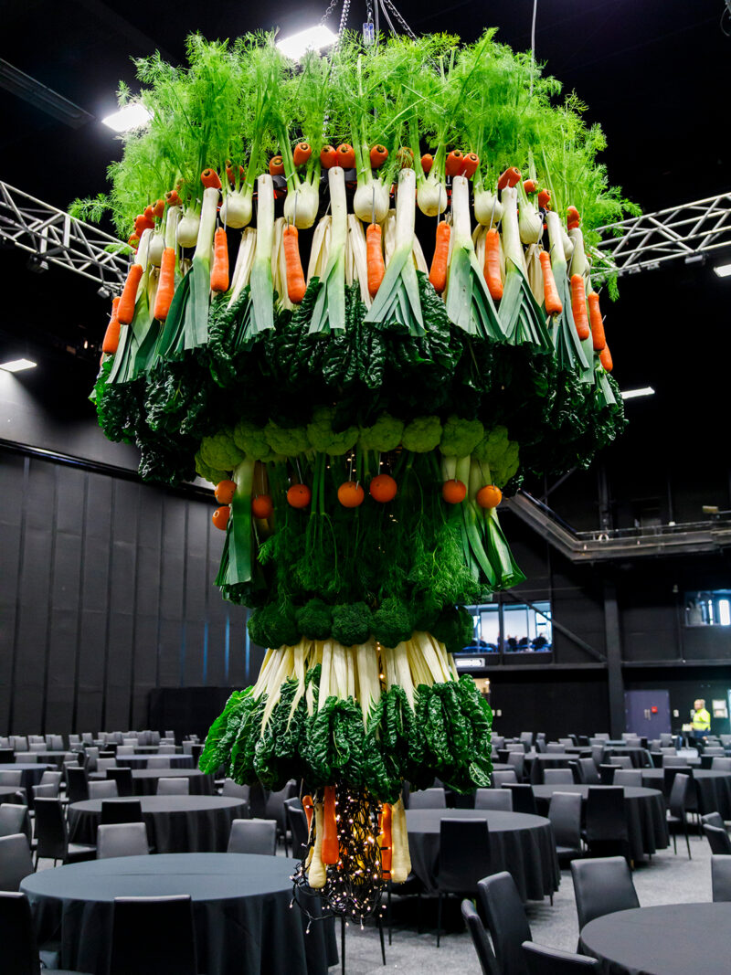 Giant Vegetable Chandeliers 2019